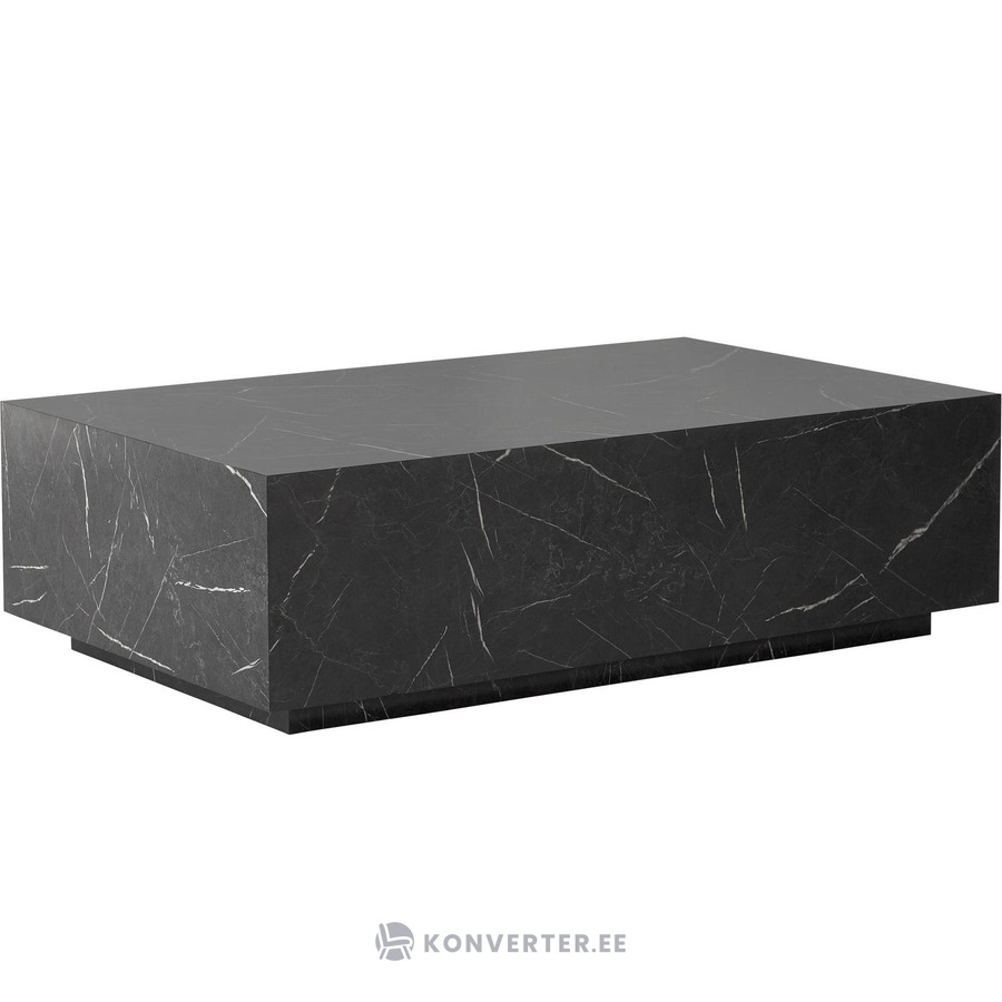 Must Marmor Imitatsiooniga Diivanilaud (Lesley) - Konverter Sisustuskeskus