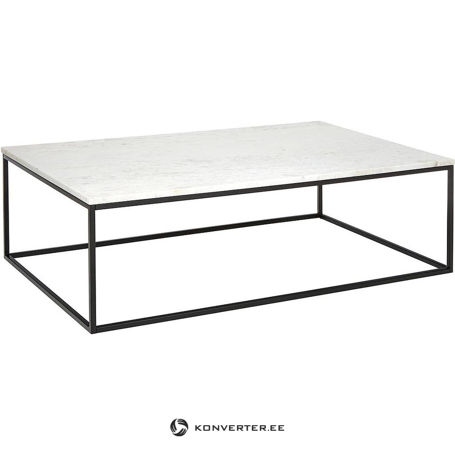 Valge-Must Marmorist Diivanilaud (Alys) 120x75 - Konverter Sisustuskeskus